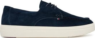 Tommy Hilfiger Halbschuhe Casual Suede Stitch Toe Hybrid FM0FM05707 Dunkelblau