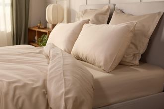 Emma Premium+ Kopfkissenbezug 80x80 - beige