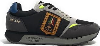 Aeronautica Baskets Black/Gray U26AR01 252SC0292UCT03331, Noir et gris., 41 EU