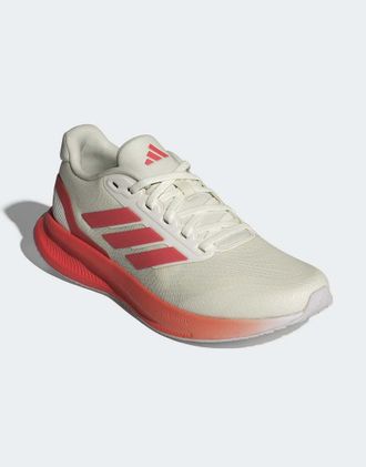 adidas adidas Performance - Runfalcon 5 - Laufschuhe in Wei&szlig; und Orange