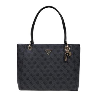 Guess Strukturierte Tote-Tasche mit Iconic Logo - - Bags - Damen - Grau - ONE SIZE