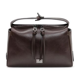 Dolce & Gabbana Femme, Sacs, Brun, Taille: ONE Size Sac bandouli&egrave;re structur&eacute;