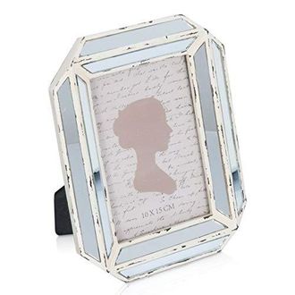 Belssia Bilderrahmen, Blau und Wei&szlig;, M