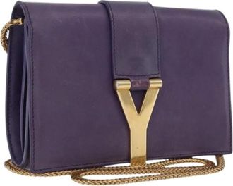 Saint Laurent Sac bandouli&egrave;re vintage doccasion - Femme - Pre-owned - Violet - Taille: ONE Size
