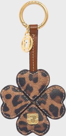 Gerard Darel Charm en toile enduite léopard et cuir - 4 FEUILLES GD - Leopard