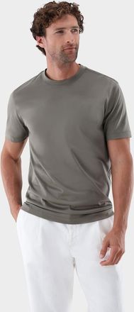van Laack T-Shirt aus Schweizer Baumwolle mit Rundhals Regular Fit