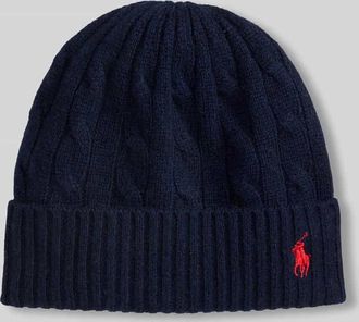 Polo Ralph Lauren M&uuml;tze aus Woll-Mix mit Logo-Stitching