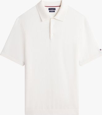 Tommy Hilfiger Polo uni en coton m&eacute;lang&eacute;