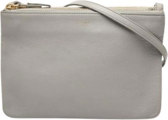 Celine Pre-owned Trio Crossbody Bag - Femme - Pre-owned - Gris - Taille: ONE Size