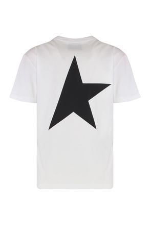 Golden Goose Womens Round Neck Cotton T-Shirt White T-Shirts & Jerseys