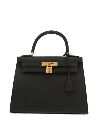 Herm&egrave;s sac &agrave; main Kelly 28 Sellier - Noir