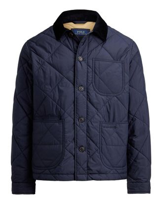 Ralph Lauren Steppjacke mit Cordkragen und recycelter Wattierung in