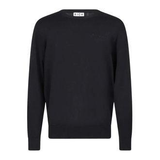John Richmond Herren, Strickwaren, Schwarzk, 2XLGr&ouml;&szlig;e