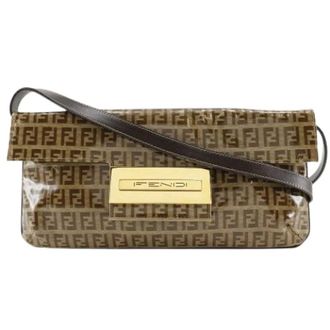 Fendi Sac bandouli&egrave;re en plastique Pre-owned - Femme - Pre-owned - Brun - Taille: ONE Size