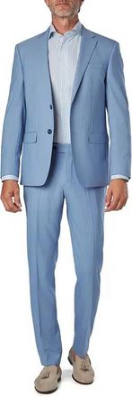 Daniel Hechter Herren Anzug blau Schurwoll-Stretch