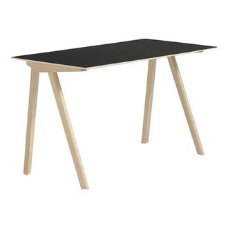 HAY Bureau CPH 90, ch&ecirc;ne, rev&ecirc;tement noir, Ronan et Erwann Bouroullec Hay