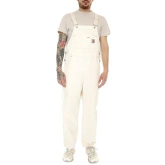 Carhartt Work in Progress Wesley Latzhose - - Jumpsuits & Playsuits - Herren - Beige - W26 L30