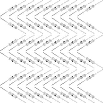 Valiclud 300 St&uuml;ck Metall Kronleuchter Verbinder 33mm Schmetterlings Clip Befestigungsklammern Ersatzteile f&uuml;r Deckenleuchten mit Verschluss Rostbest&auml;ndig Stab