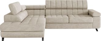 Mirjan24 Ecksofa Kaspro, Eckcouch mit Schlaffunktion und Bettkasten, Polstersofa, Couch, L-Form Sofa Wohnlandschaft, Polsterecke, Polstergarnitur, Bettsofa (Na