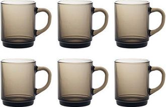 Duralex Versailles 4020CR06 Lot de 6 tasses en verre fumé 260 ml