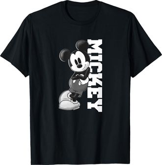 Disney Mickey Mouse Classic Lean On White Text T-Shirt