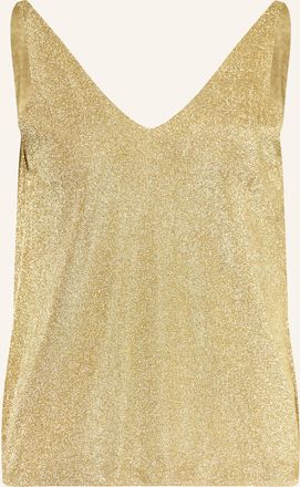 BA&SH Ba&Sh Stricktop Zuani Mit Glitzergarn gold