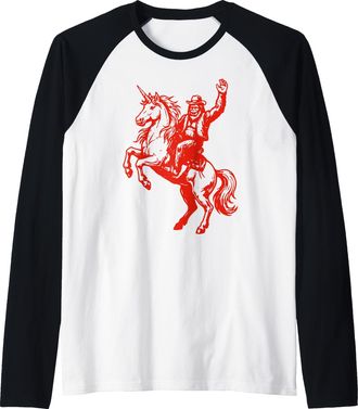 Giant Step Design Co. Giddyup! Sasquatch Cowboy & Unicorn Raglan