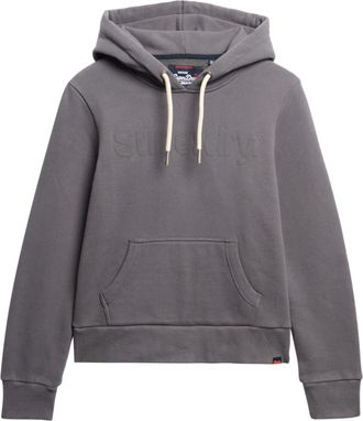 Superdry Damen Farblich abgestimmtes Core Hoodie Dunkelgrau 36