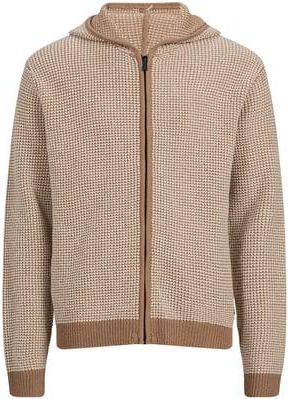 Knowledge Cotton Apparel Cardigan droit zipp&eacute; &agrave; capuche