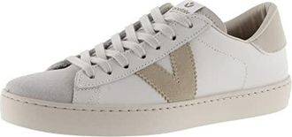 Victoria Plano Basket Berlin Piel & Puntera Serraje & Contraste 1126142-MEN Para Hombre Piedra 45