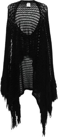 Gianfranco Ferre écharpe à bords frangés - Noir