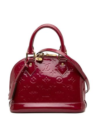 Louis Vuitton sac cabas Alma BB &agrave; motif monogramm&eacute; (2015) - Rouge