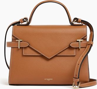 Le Tanneur Sac à main double rabat moyen modèle Emilie en cuir grainé