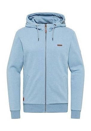 Ragwear Natte Zip Sweat &agrave; capuche pour homme Cardigan Sweat &agrave; capuche Veste de mi-saison Pull &agrave; capuche, Bleu pierre, M