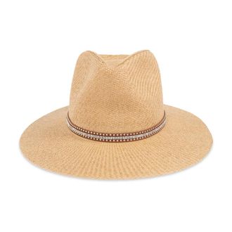 Melissa Odabash Femme, Accessoires, Beige, Taille: ONE Size Kate Fedora Hat