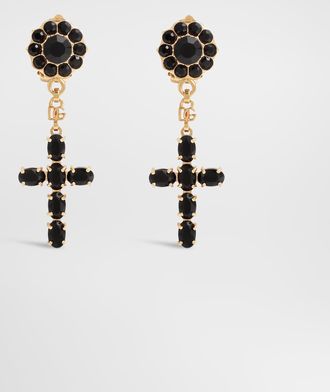 Dolce & Gabbana Ohrh&auml;nger Mit Kreuzen - Frau Bijoux Mehrfarbig Metall Onesize