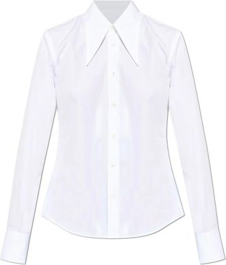 Ami Femme, Blouses et Chemises, Blanc, Taille: 36 FR The Cotton Shirt