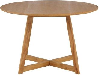 ebuy24 Ebuy24 - Yadikon Esstisch &Oslash;120cm, mit Auszug mit Zusatzplatten Eiche dekor