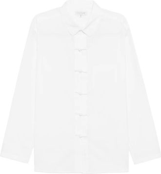 Yohji Yamamoto Langärmeliges Hemd - Weiß