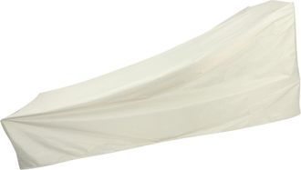 Angoily Oxford Lounger Schutzh&uuml;lle Oxford Stoff Winddicht UV Schutz f&uuml;r Gartenliege Sonnenliege Outdoor Abdeckung Beige Einfach zu Befestigen und Falten