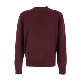 Sunflower Rundhals-Pullover mit Rippmuster - - Knitwear - Herren - Rot - S