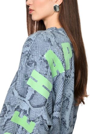 Marc Cain Sweatshirt Urban Haze Premium Damenmode mit Animal Print