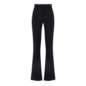 Elisabetta Franchi Ausgestellte Hosen - - Trousers - Damen - Schwarzk - XL