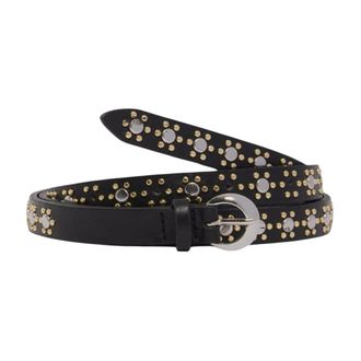 Orciani G&uuml;rtel aus Leder mit Palladium-Finish und langer Spitze - - Accessories - Damen - Schwarzk - 80 CM