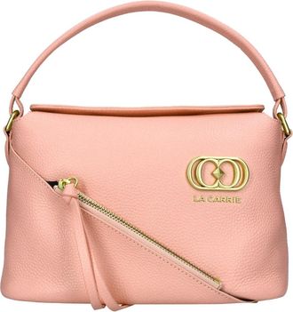 La Carrie Femme, Sacs, Rose, Taille: ONE Size Leather Zipper Bag