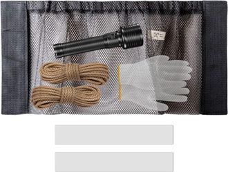 Generic Marien Aufbewahrungsnetz - Wasserdichter Bootskabine Organisator mit starkem Kleber | Multifunktions-Zahnradhalter f&uuml;r Ger&auml;te, Taschenlampen, Gadgets 
