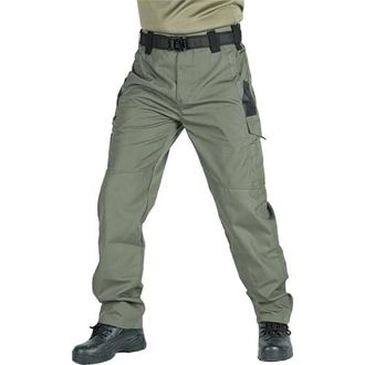 Generic Pantalon cargo imperm&eacute;able et respirant l&eacute;ger &agrave; taille &eacute;lastique pour homme - Pantalon l&eacute;ger pour la randonn&eacute;e, le travail, le sport, la course &agrave; pied