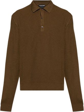 Tom Ford Homme, Tops, Brun, Taille: 2XL Polo Chemises