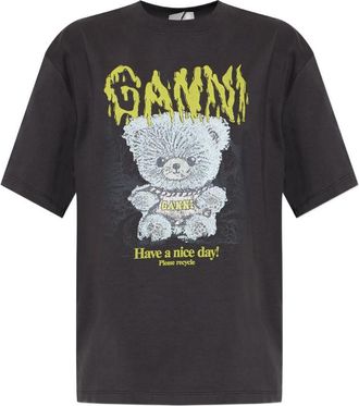 Ganni Bear-print T-shirt
