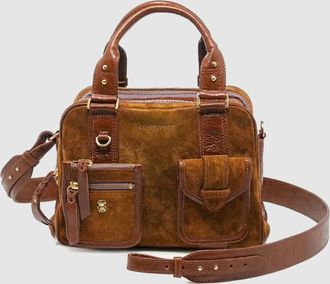 CLARIS VIROT Sac Richie Cuir Tabac